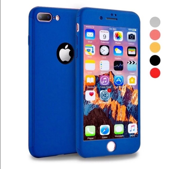 Accessories | Iphone 8 Plus Fashion 36 Full Cover Case Blue | Poshmark